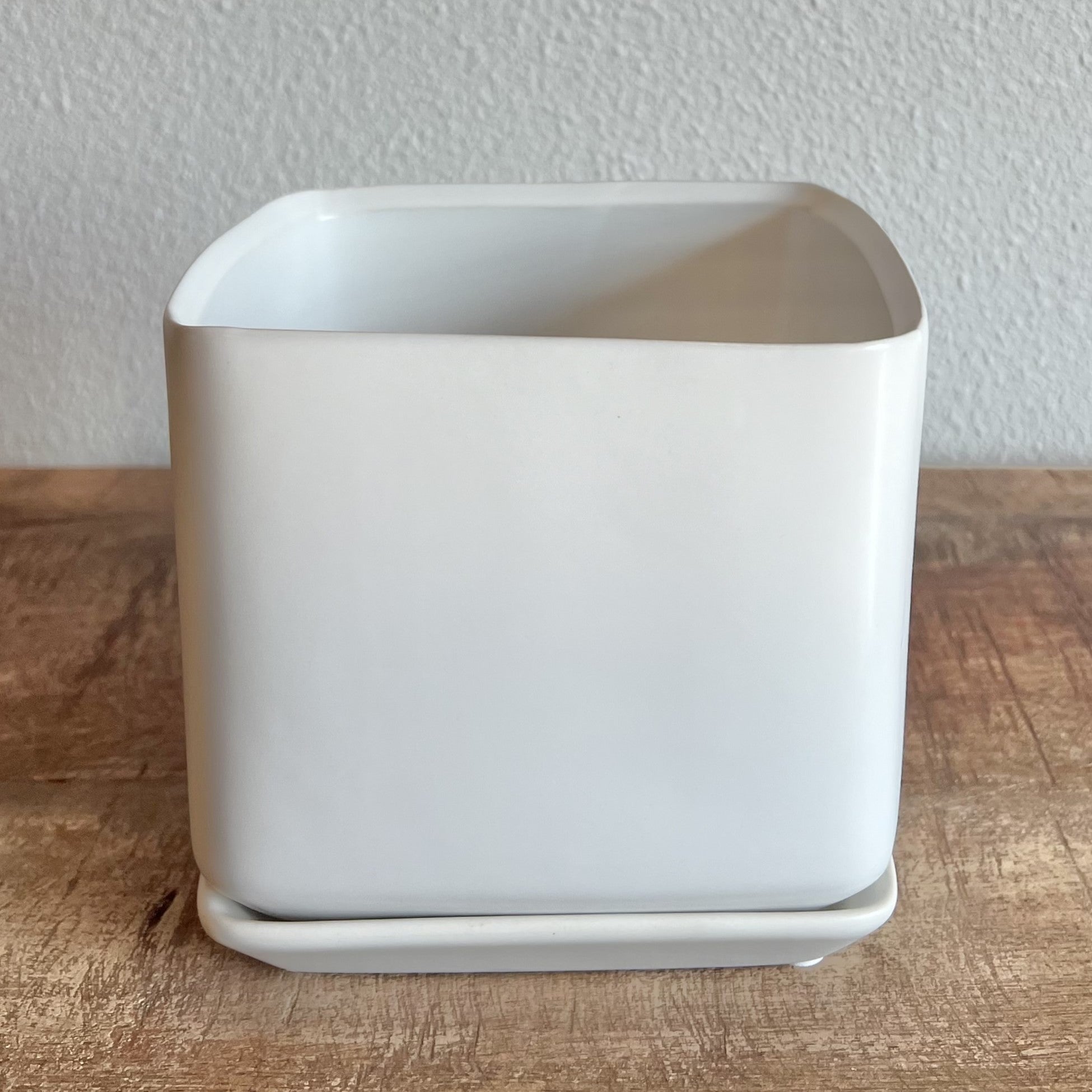 Modern Square Planter - White – SheyWest